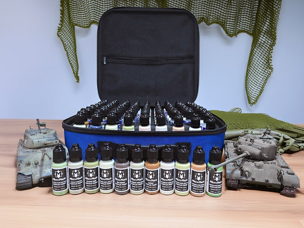 Micro-Mark 81-Piece U.S. Military Acrylic Paint Set – Item #29503