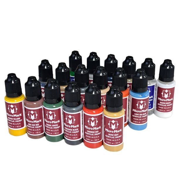 Micro-Mark Railroad Paint Set | Polyscale Color Matches