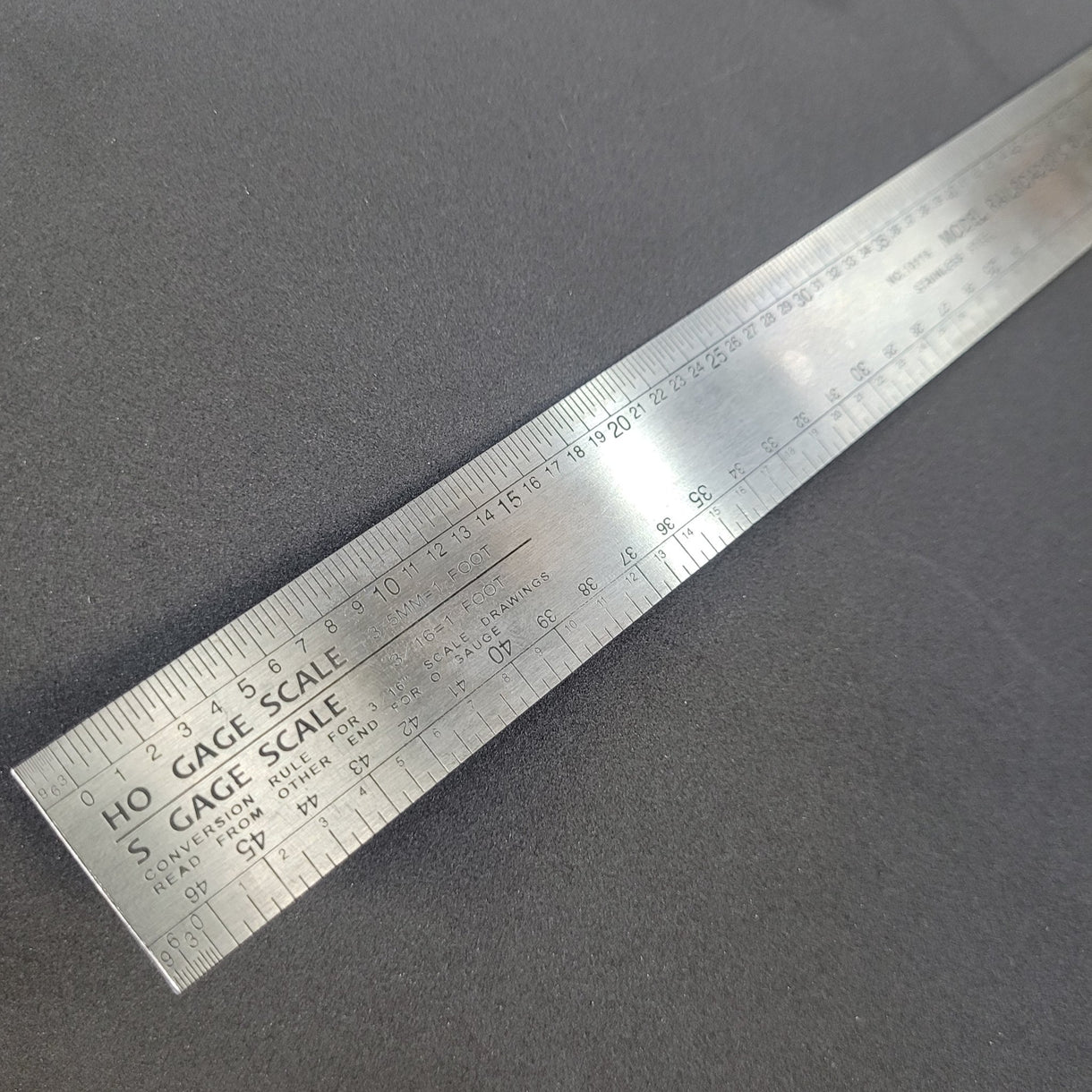 HO/N/O Gauge Scale Ruler | Model Railroad Scale Rule | Micro-Mark