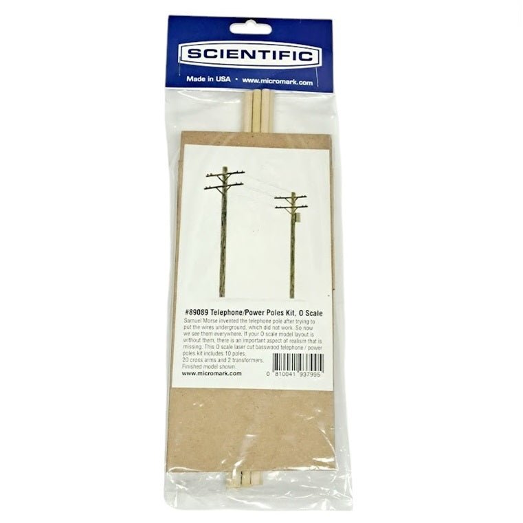 Telephone Pole Kit, O Scale by Scientific – Micro-Mark
