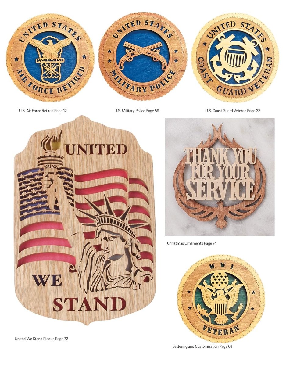 U.S. Military Designs for Woodworking & Other Crafts: Projects for Arm ...